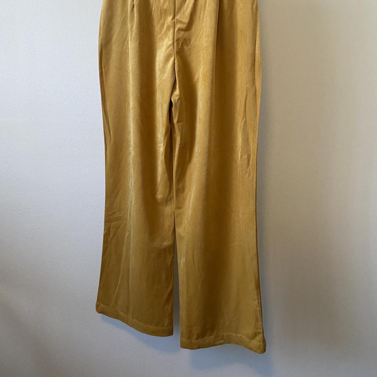 BRAND NEW Gold Wide Leg pants from Cider Size... - Depop