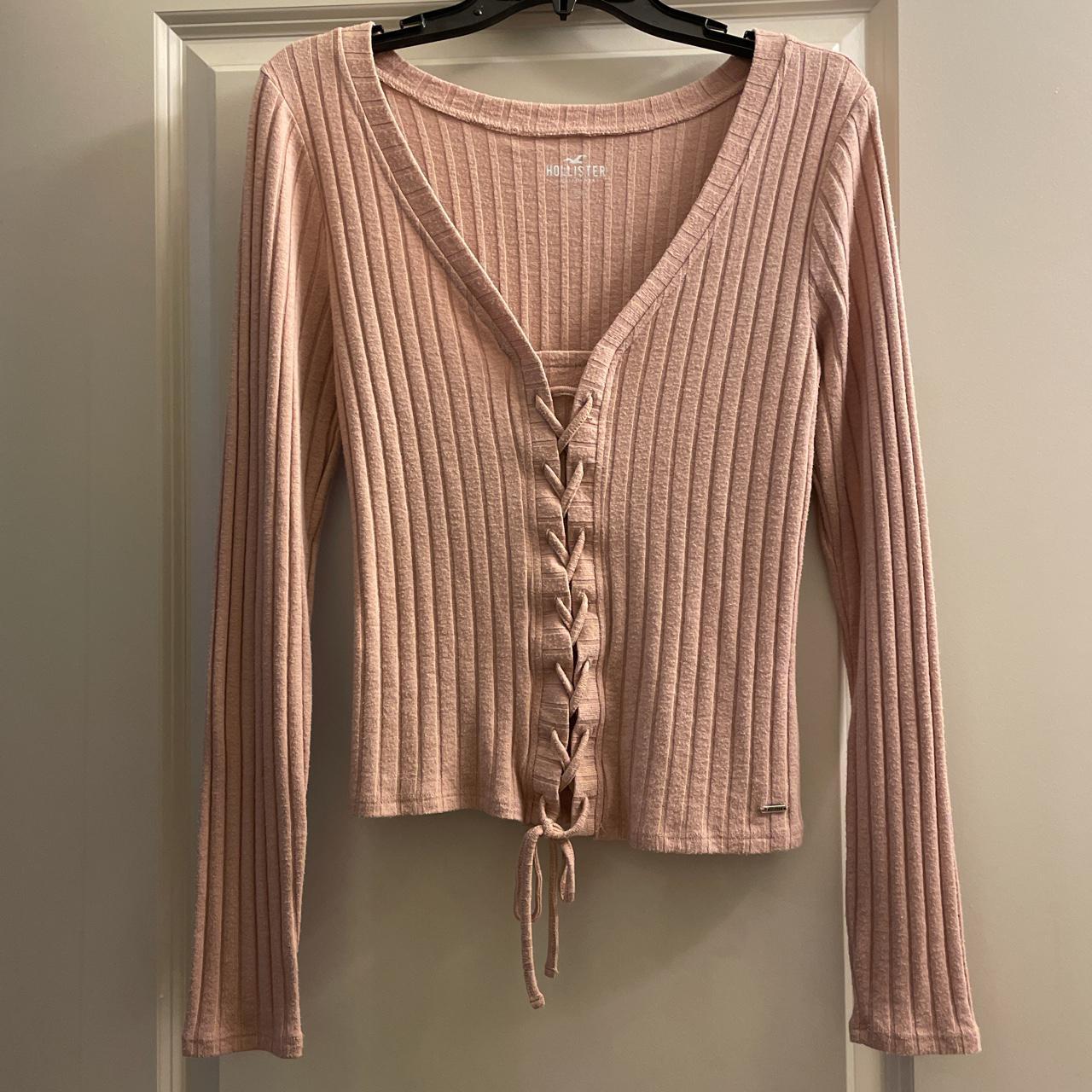 Hollister Co. Women's Pink Jumper | Depop