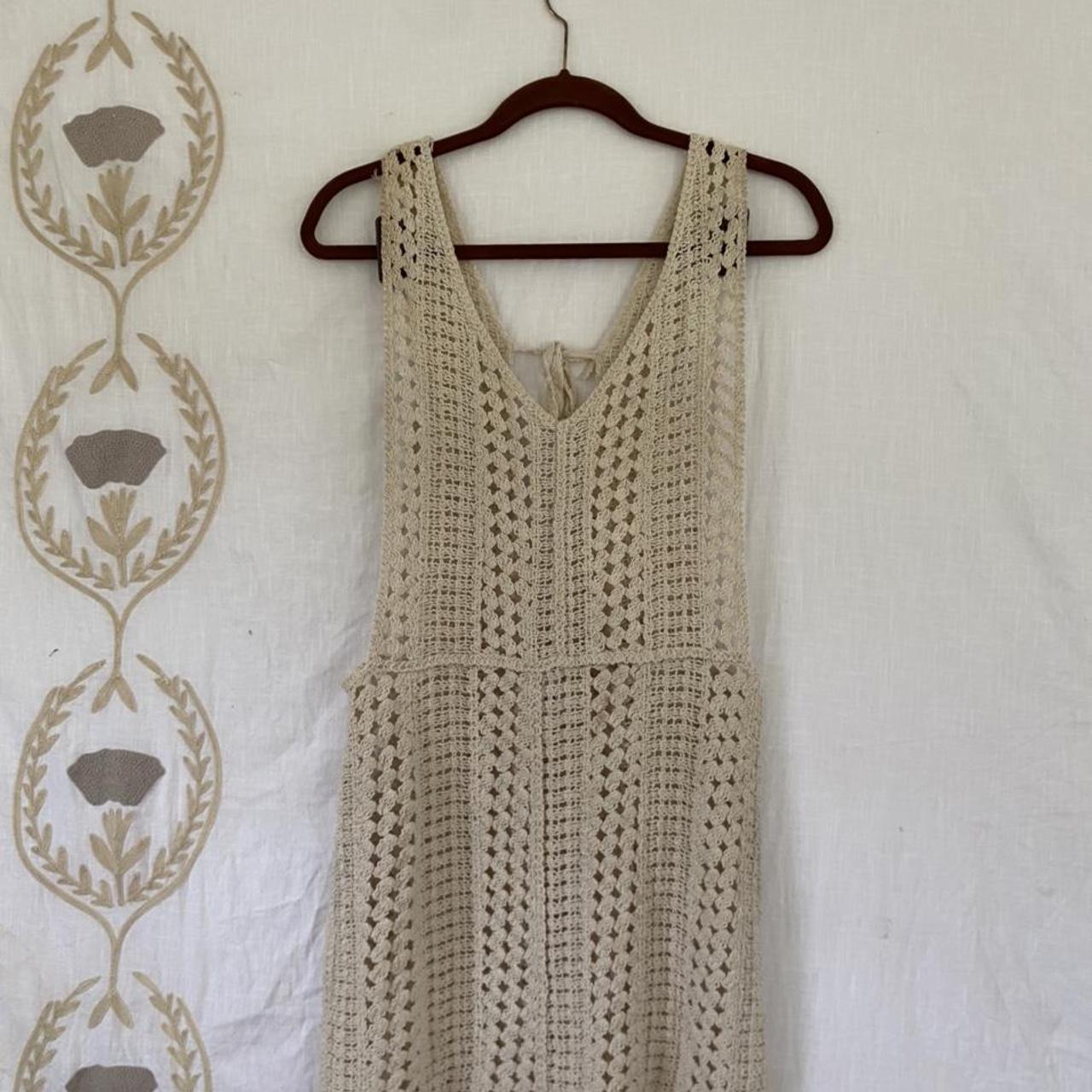 Princess Polly crochet mini dress. Low cut back &... - Depop