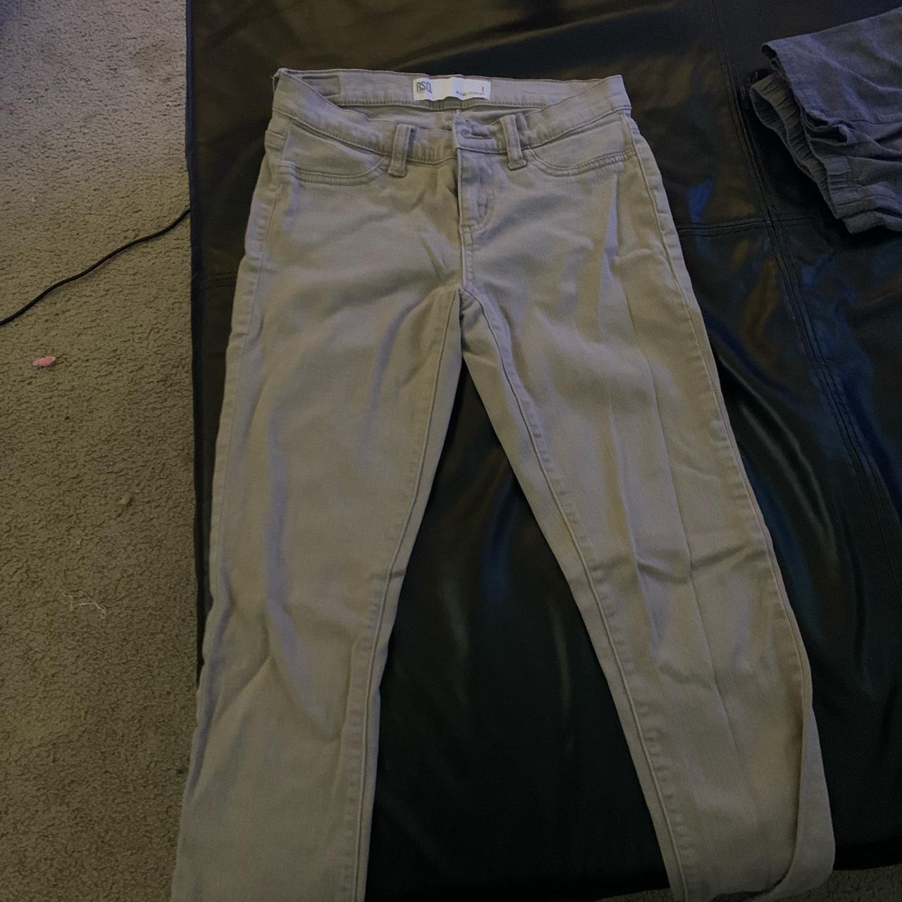 Low rise beige pants Tight Good condition Barely worn - Depop