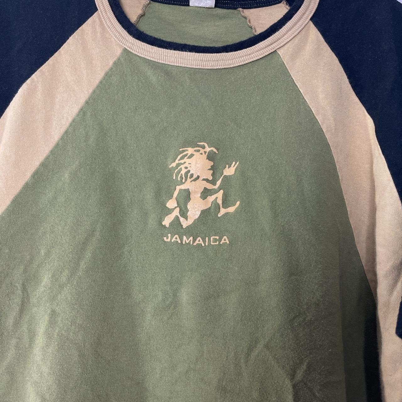 VINTAGE RARE JAMAICA RUNNING MAN TEE UNISEX... - Depop