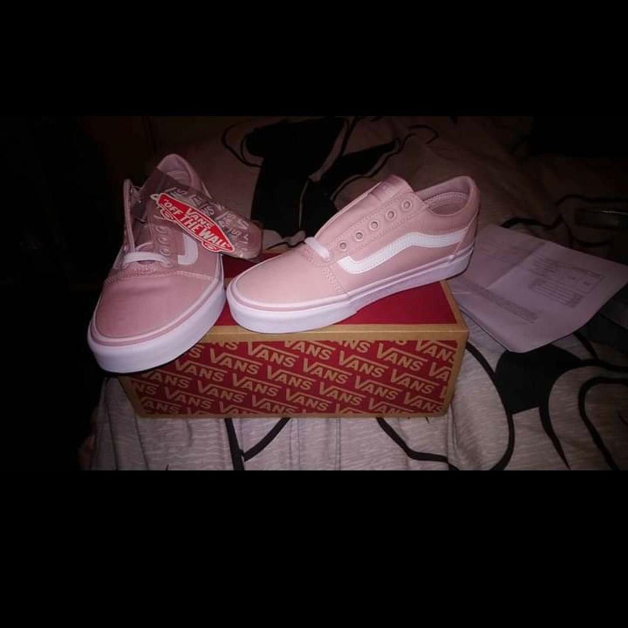 Brand new with tags pink vans UK size 4.5 (will fit... - Depop