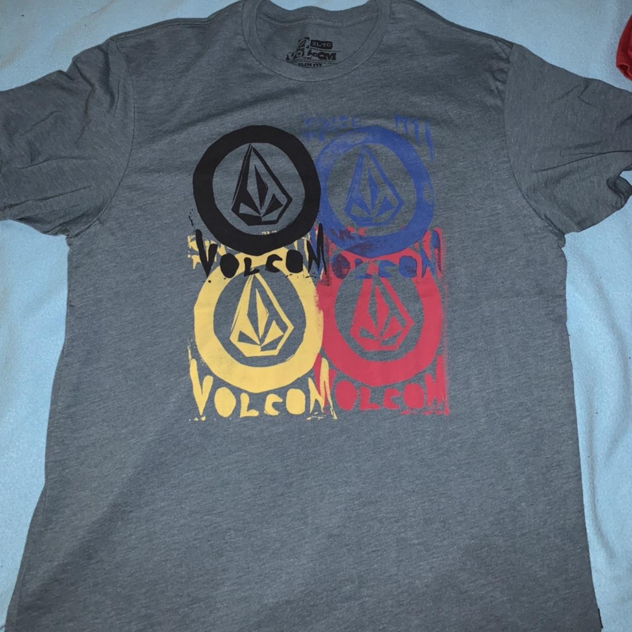 Vintage Slim Fit Volcom T-Shirt. Size XL can fit L... - Depop