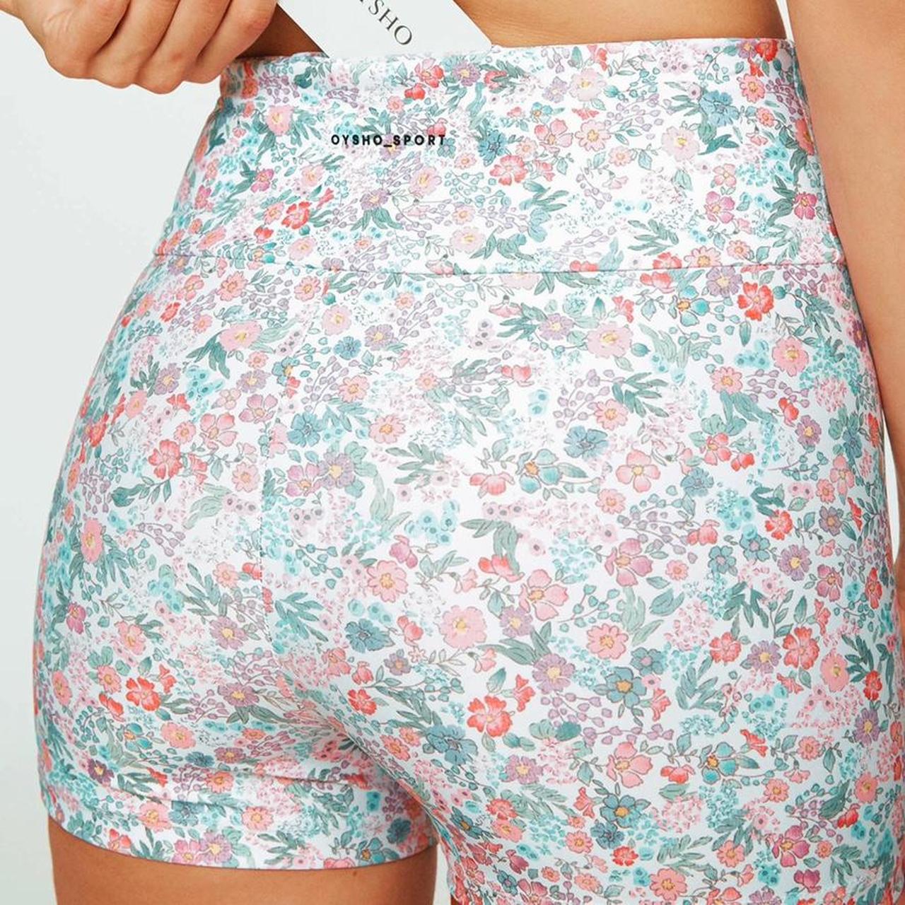 Ditsy high rise flora oysho sport stretchy workout... - Depop