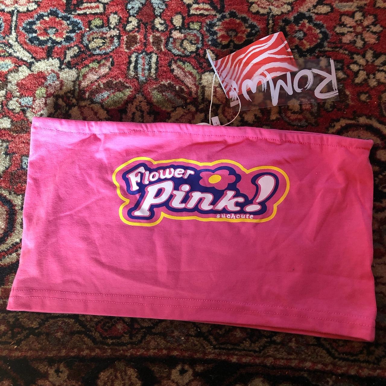 Cute pink tube top 2000s spring vibes tags still... - Depop