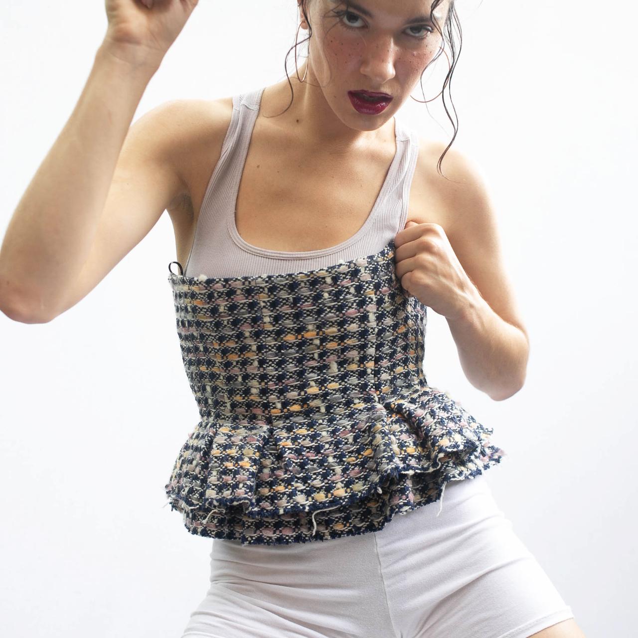 Brock Collection boucle peplum bodice. Fully boned... - Depop