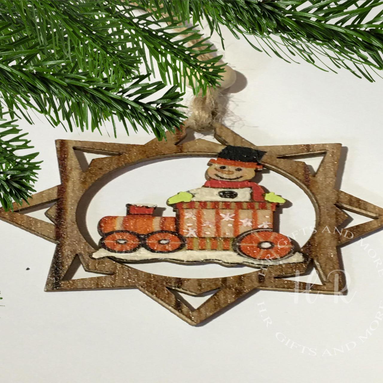 Snowman Bauble This Snowman train bauble will look... - Depop