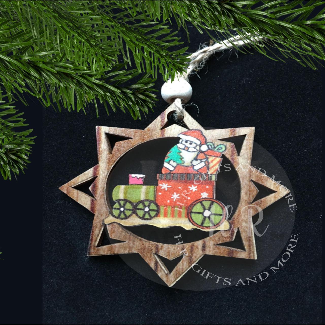 Santa Train Bauble This Santa train bauble will... - Depop