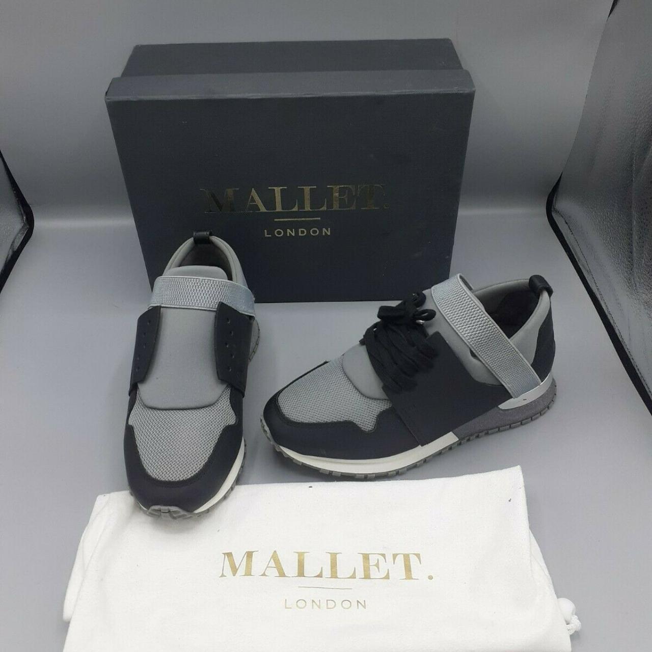 Size UK 5 EU 38 MALLET Trainers Two-Tone Grey with... - Depop