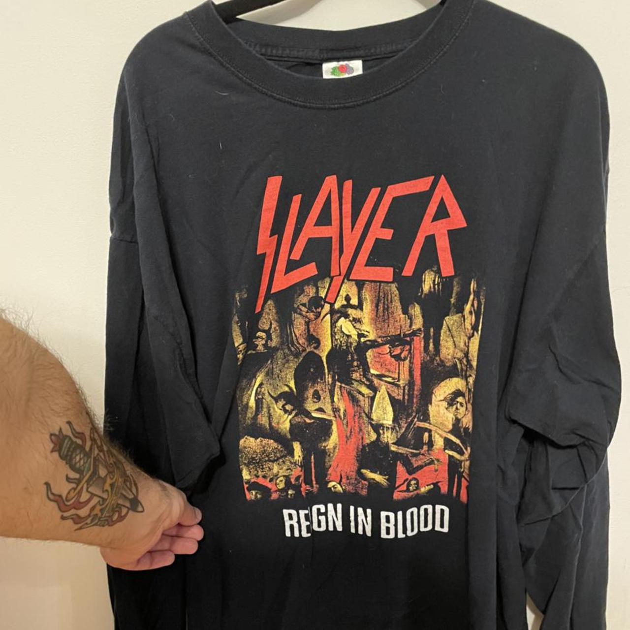 Slayer Reign in Blood album art longsleeve Shirt... - Depop