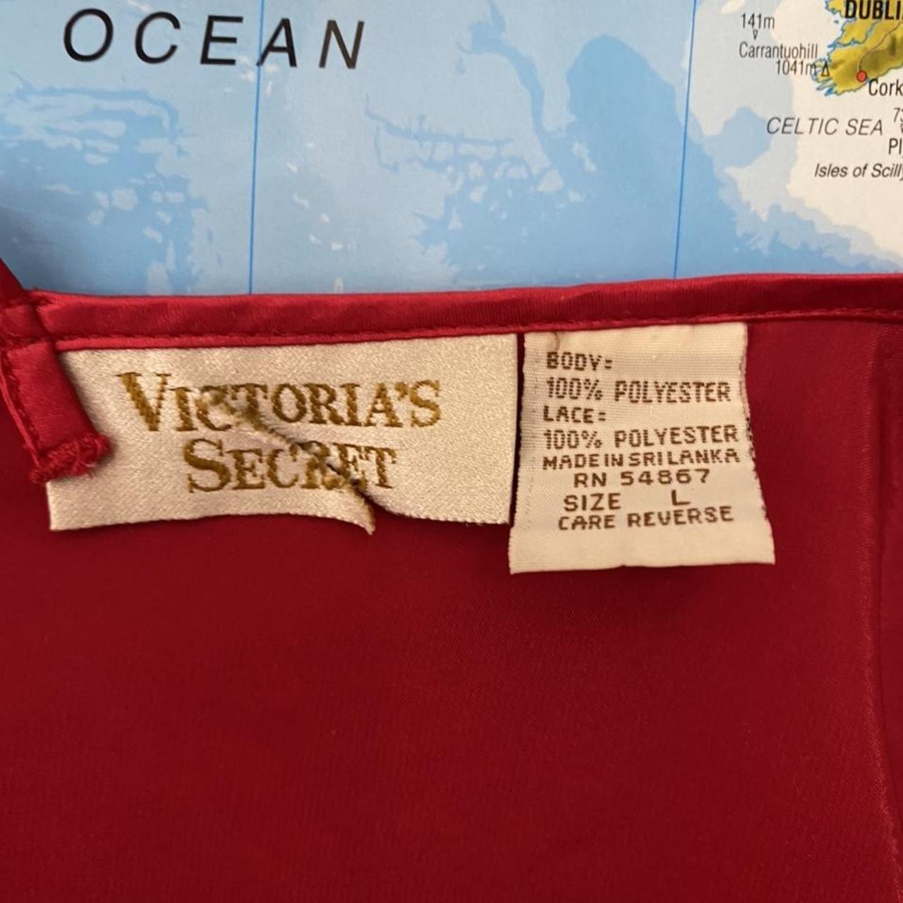 Victoria’s Secret red silk slip dress ️ Size large... - Depop