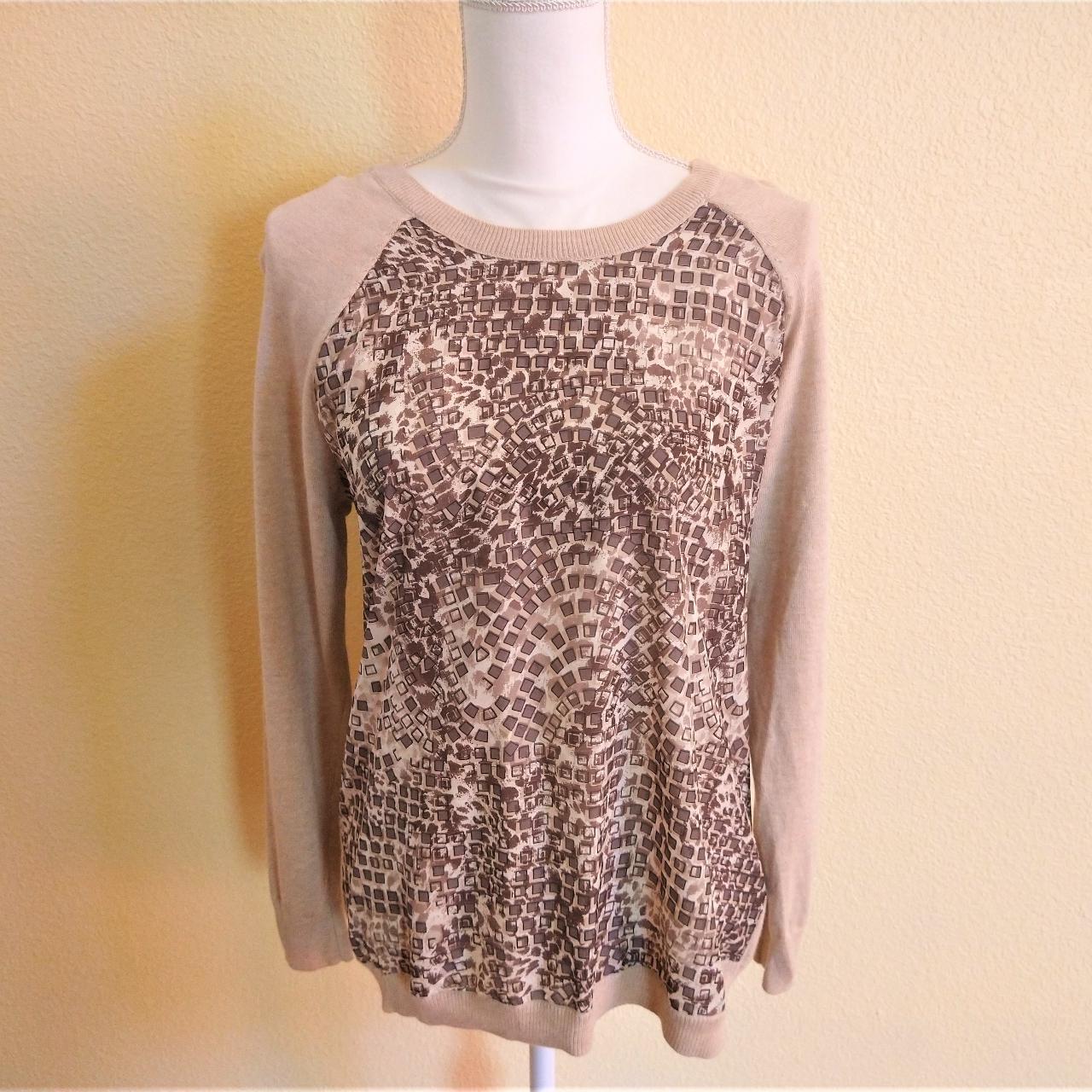 M&S Cream Snake Print Sweater. Brand New... | Depop