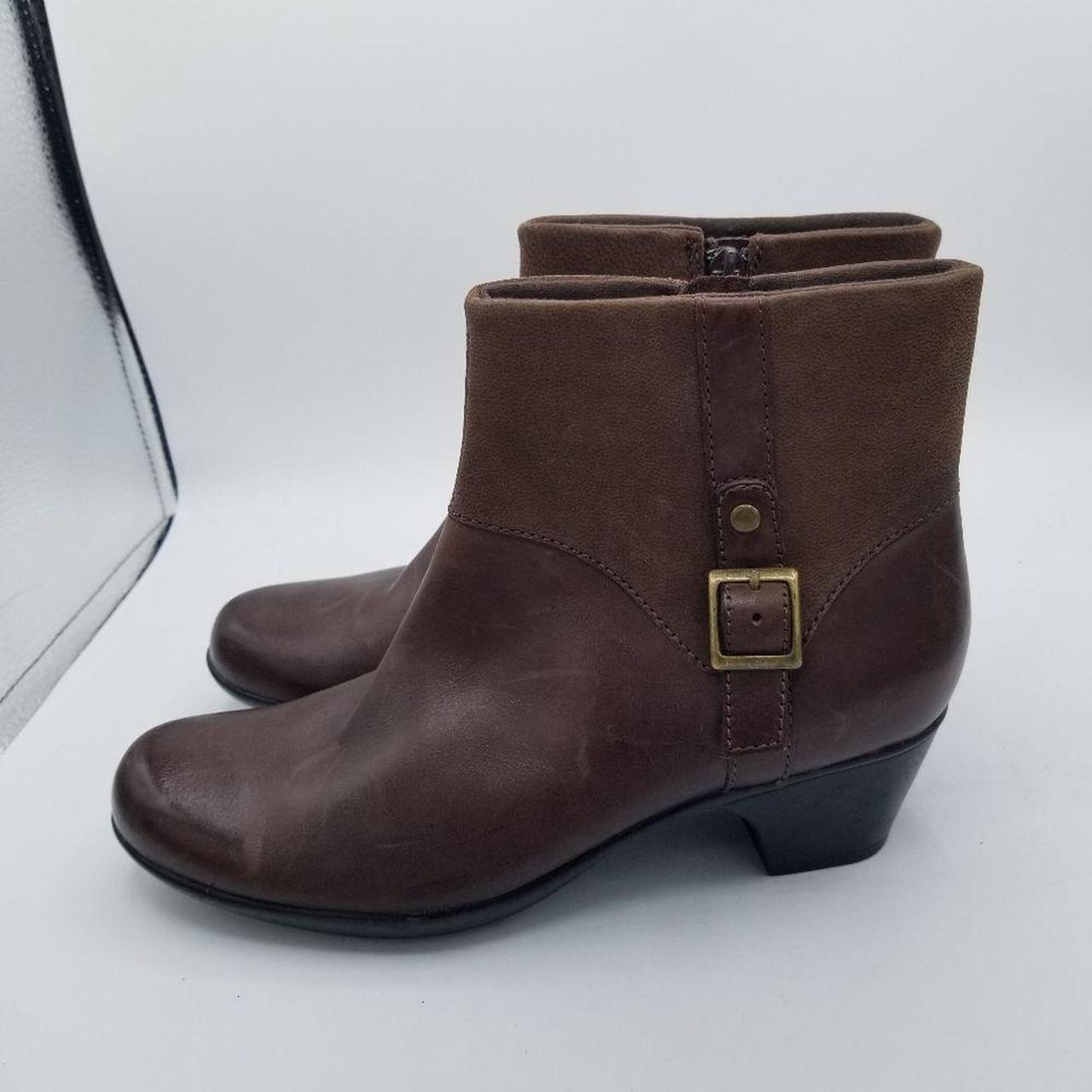 Clarks Women's Brown Boots | Depop