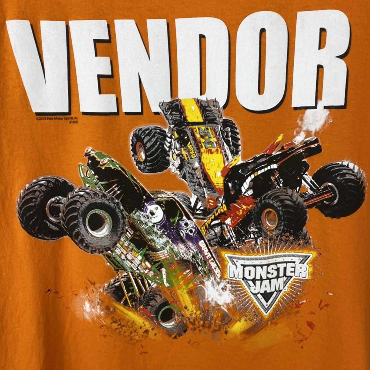 2015 Monster Jam Vendor Tee Size Large Couple... - Depop