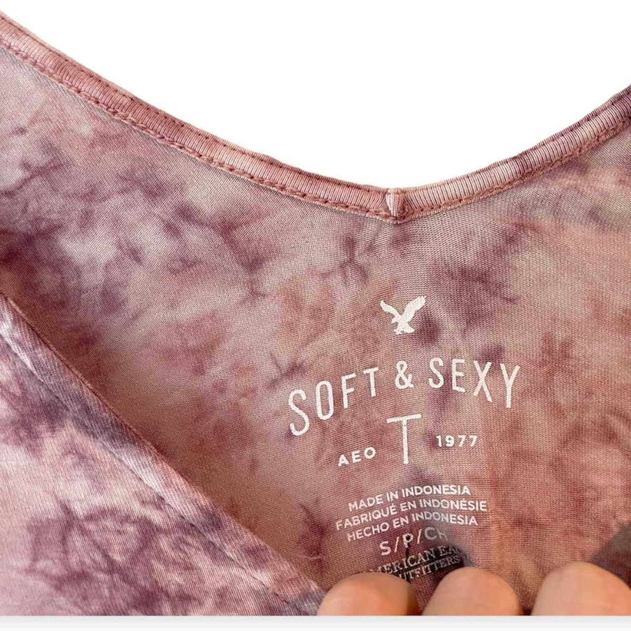 American Eagle Soft and Sexy Tie Dye blouse off the... - Depop