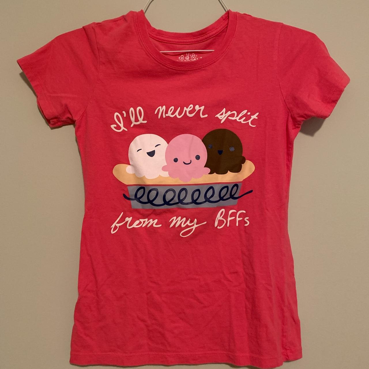 Justice Mudd Ice Cream Best Friends Shirt - Girls... | Depop