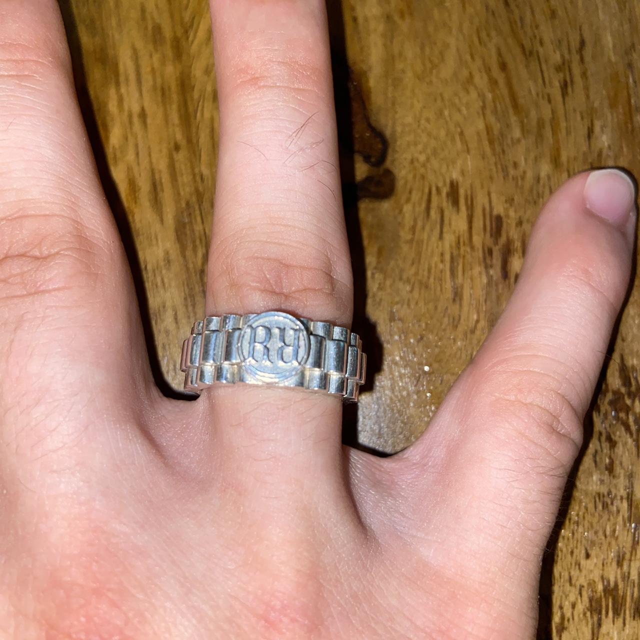 Ravani Berlin ,,RR“ Ring 925er Silber Unten... - Depop