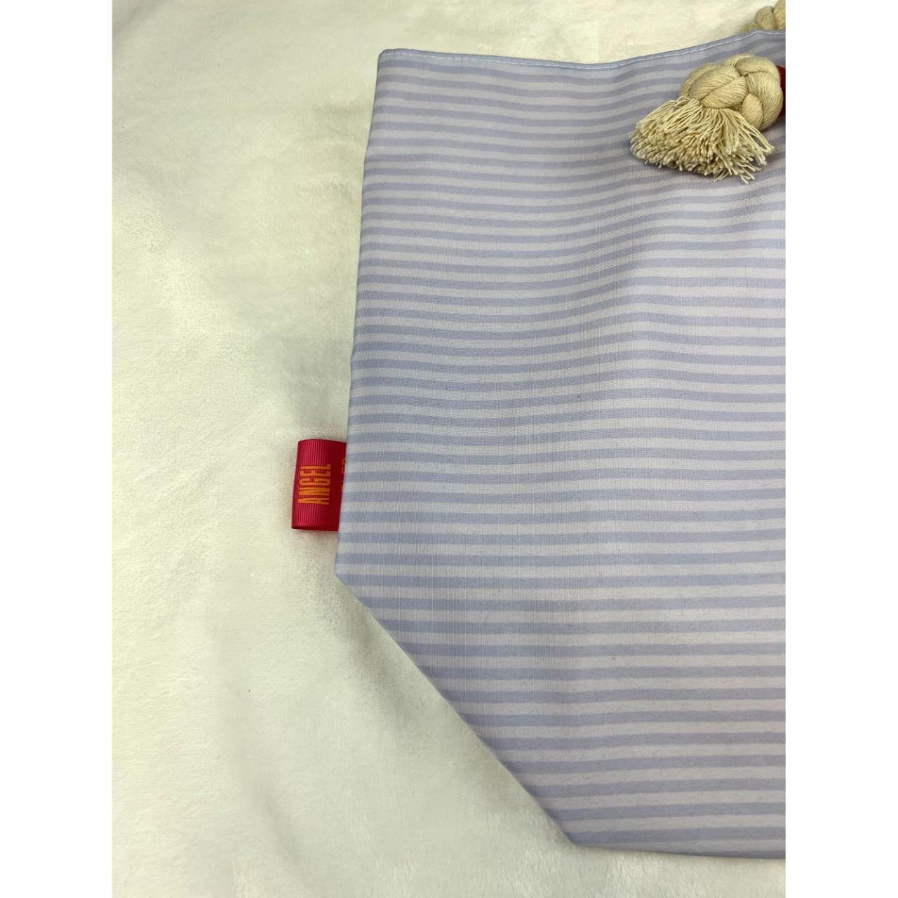 Mugler Angel reversible striped tote bag in like new... - Depop