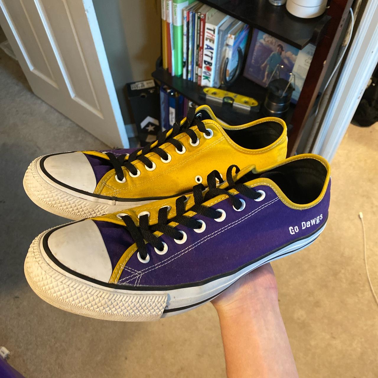 Custom Chuck Taylor All Star Converse!! University... - Depop