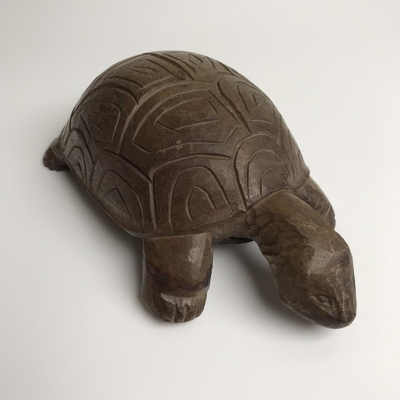 🐢 Hand Carved Wood Turtle Figurine 🐢 sweet turtle... - Depop