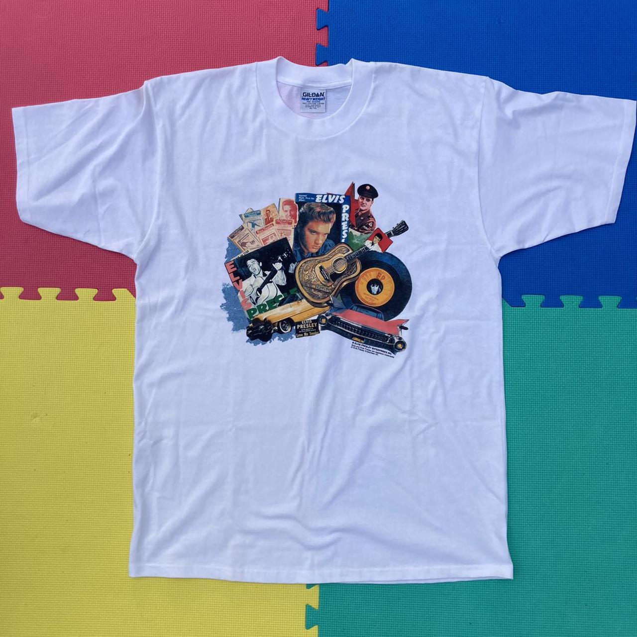 vintage gildan 1996 Elvis Presley record tee ~ new... - Depop