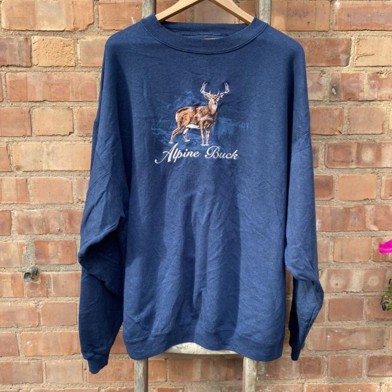 Vintage 90’s Alpine Buck - Spell out Embroidered... - Depop