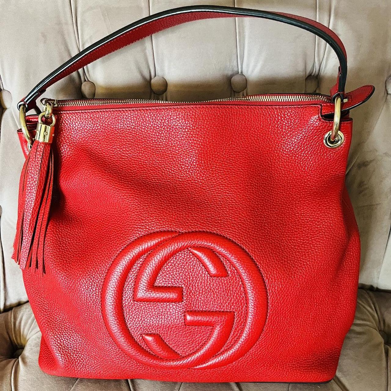 Gucci Red large Soho Hobo shoulder bag. Absolutely... - Depop