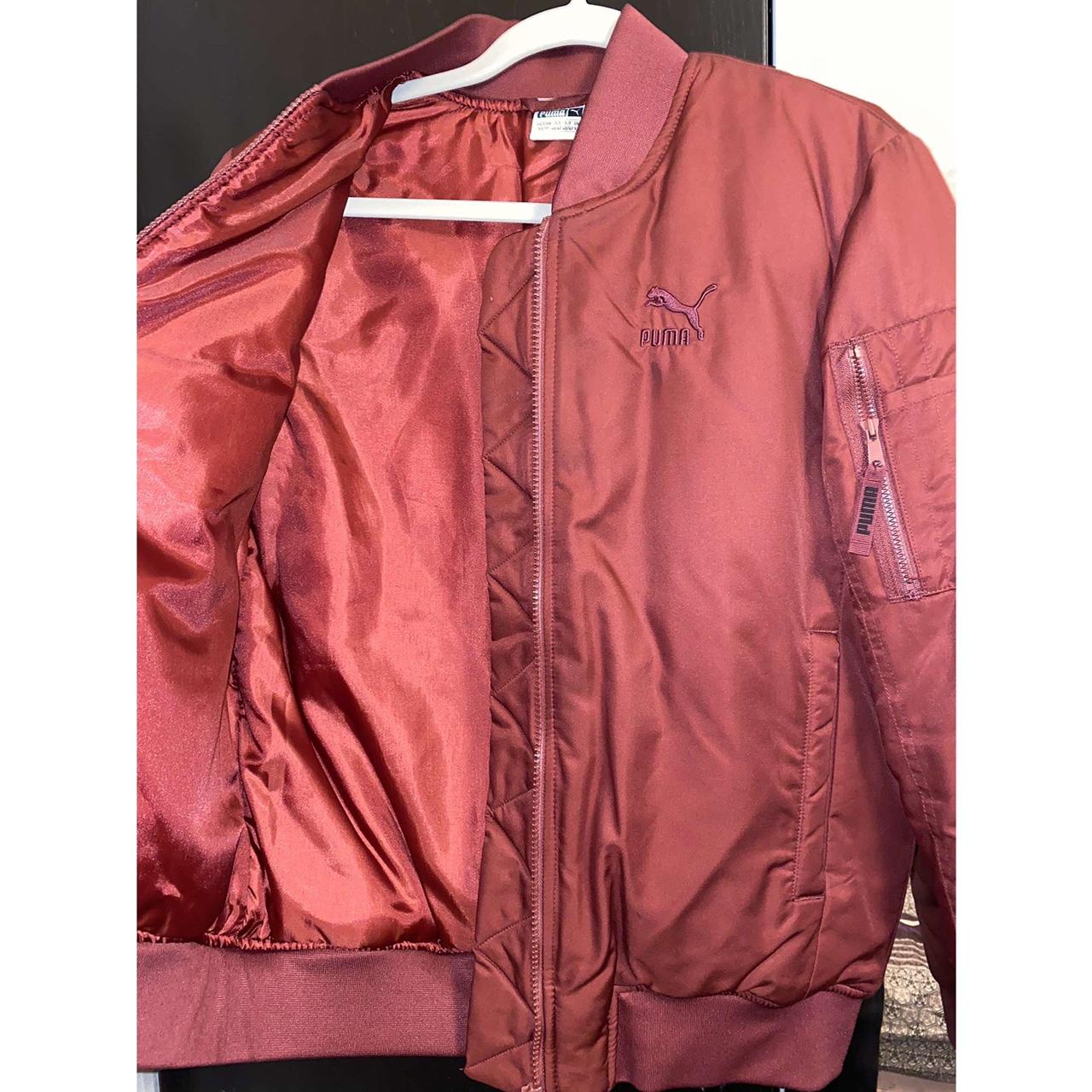 Puma Logo bomber jacket 🖤. Size- XS. Unisex, can be... - Depop