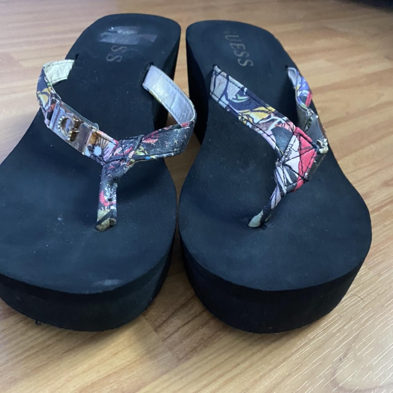 GUESS platform sandals🤩💖 #y2k #guess #platform... - Depop