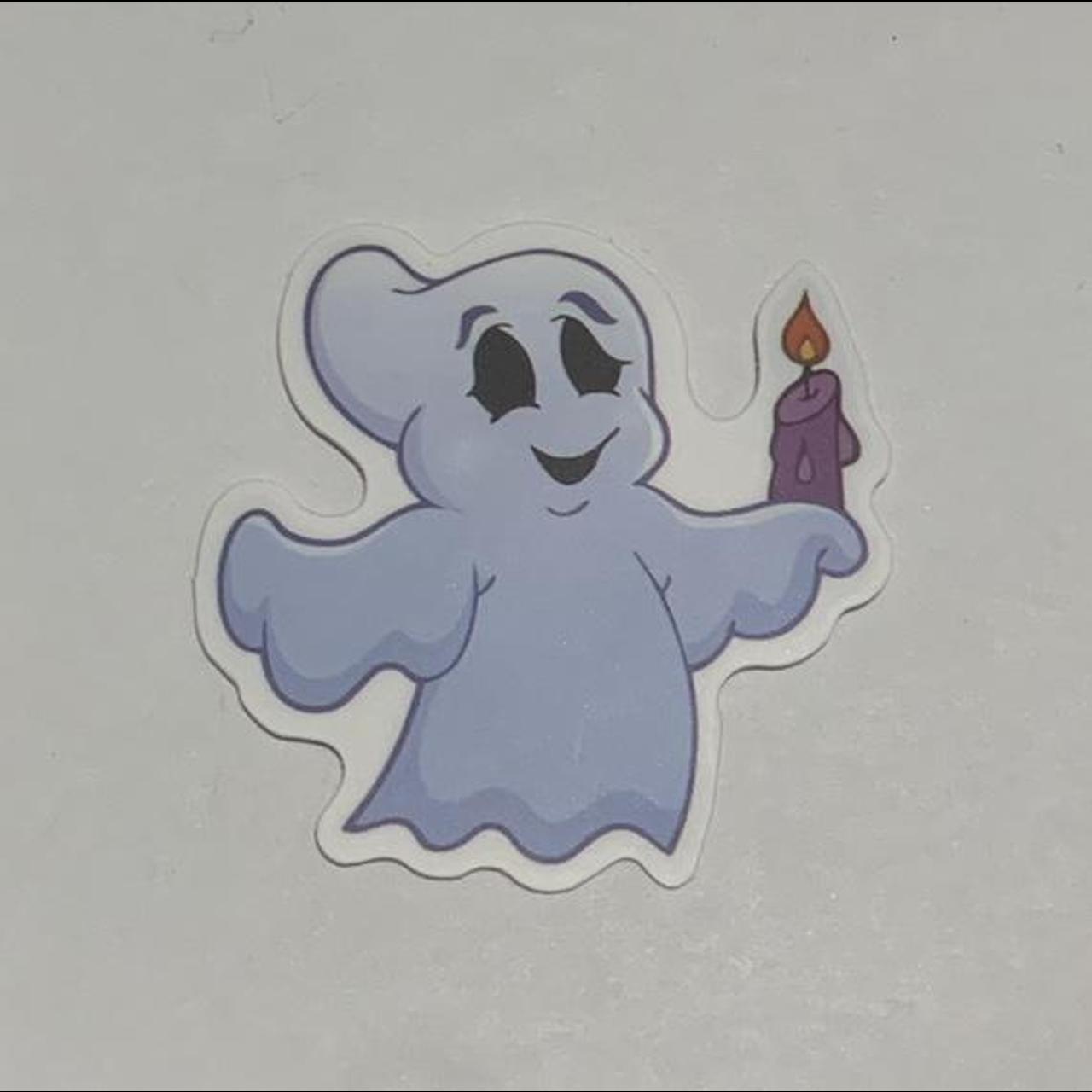 Halloween spooky ghost Sticker •Ghost Sticker... - Depop