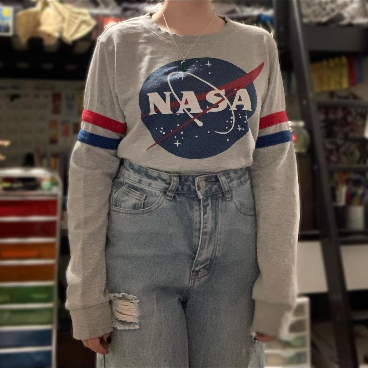 NASA long sleeve sweater -Size is small -brand is... - Depop