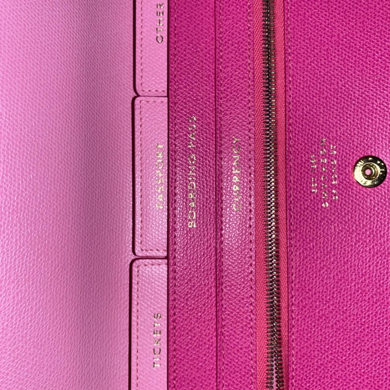 💓 Smythson Leather Travel Wallet Pink,... | Depop