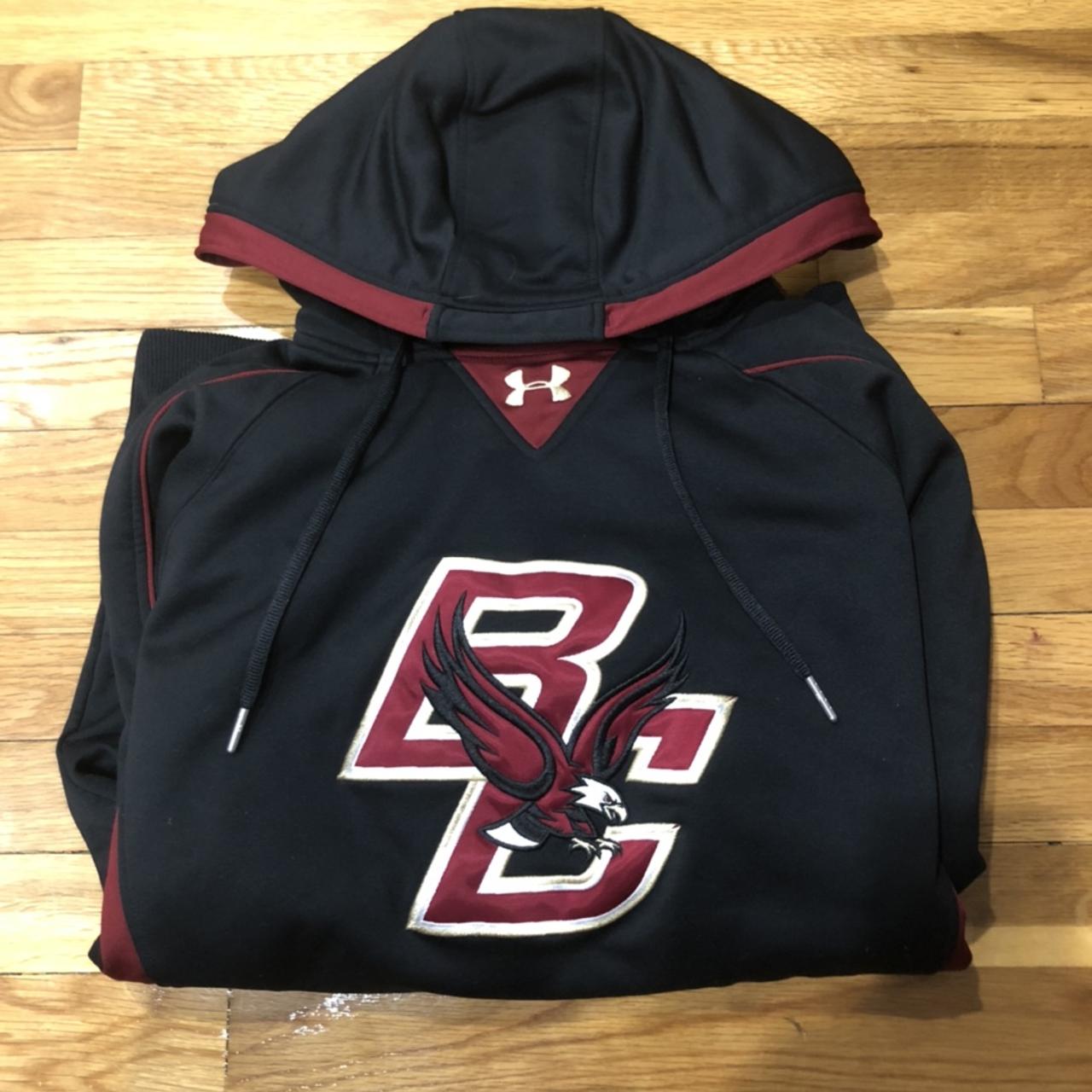 Vintage Boston College Hoodie Brand New Embroidered... - Depop
