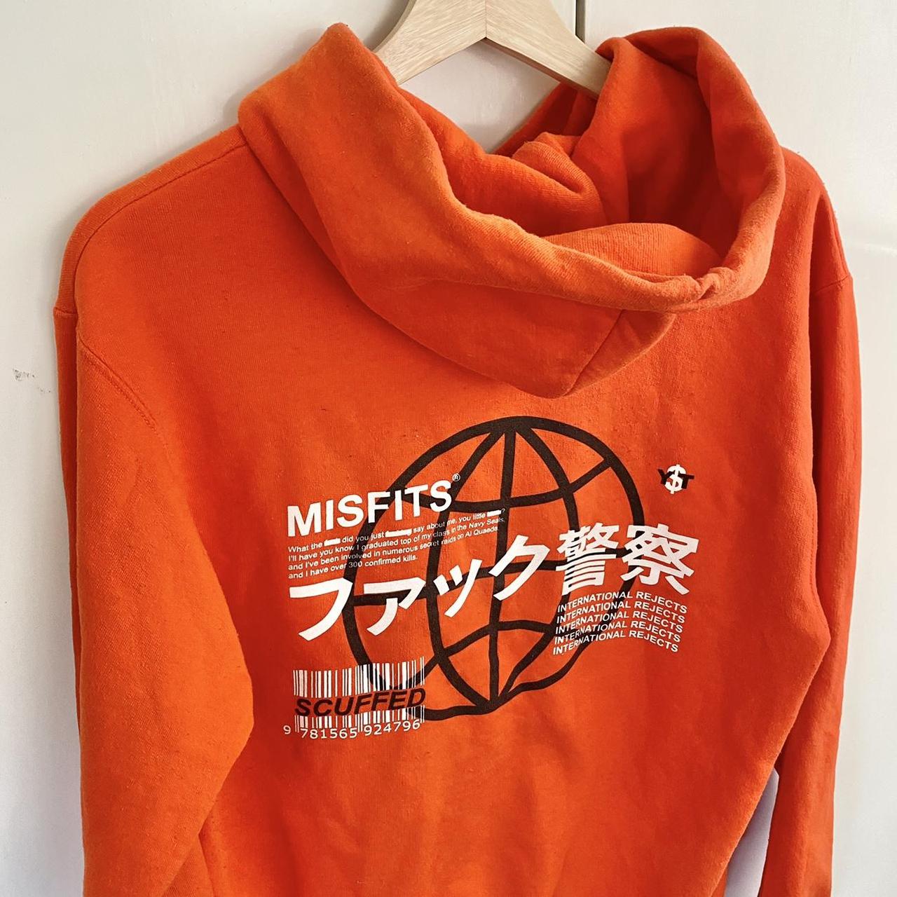 Misfits Scuffed Worldwide Hoodie Orange S Great... - Depop