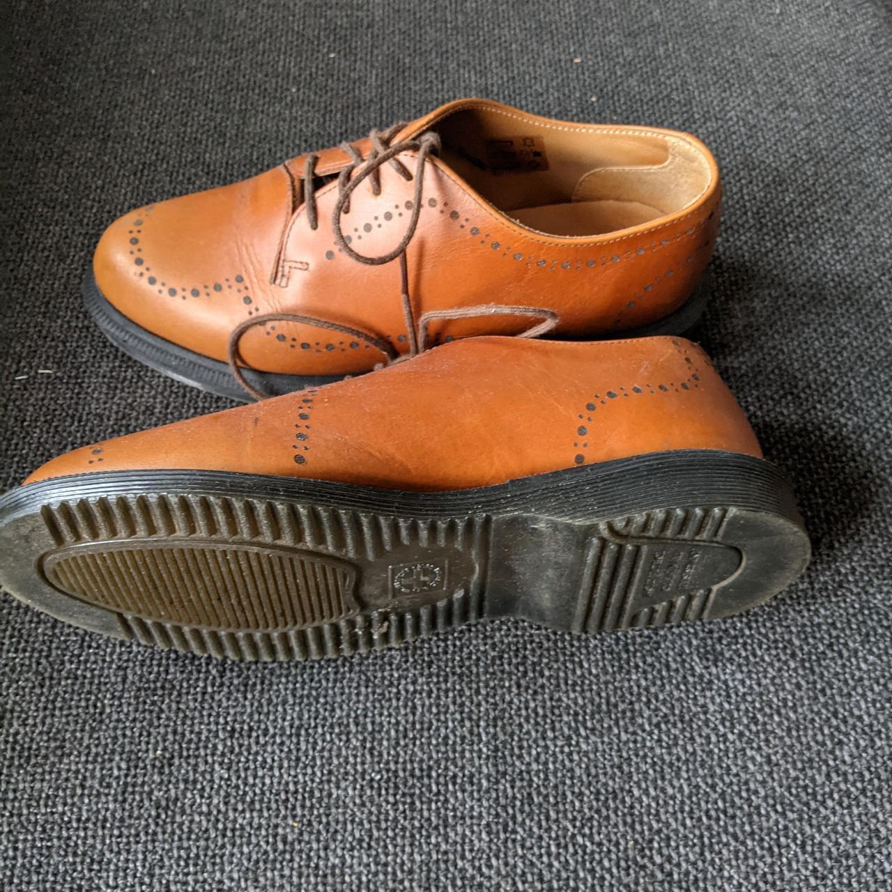 Dr. Martens Women's Tan and Brown Brogues | Depop