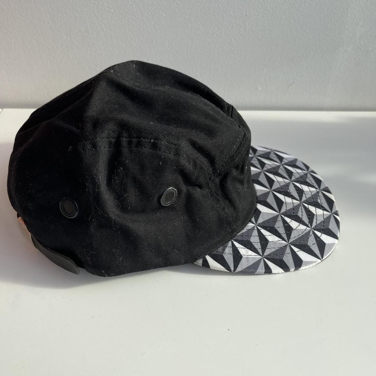 DNINE D9 RESERVE 5 PANEL CAP - Black with Geometric... | Depop
