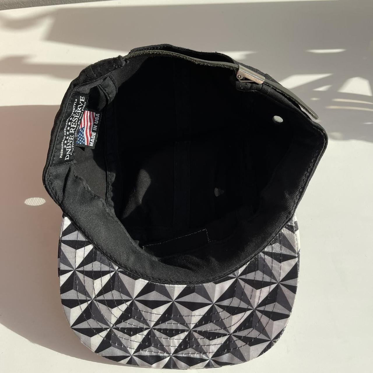 DNINE D9 RESERVE 5 PANEL CAP - Black with Geometric... | Depop