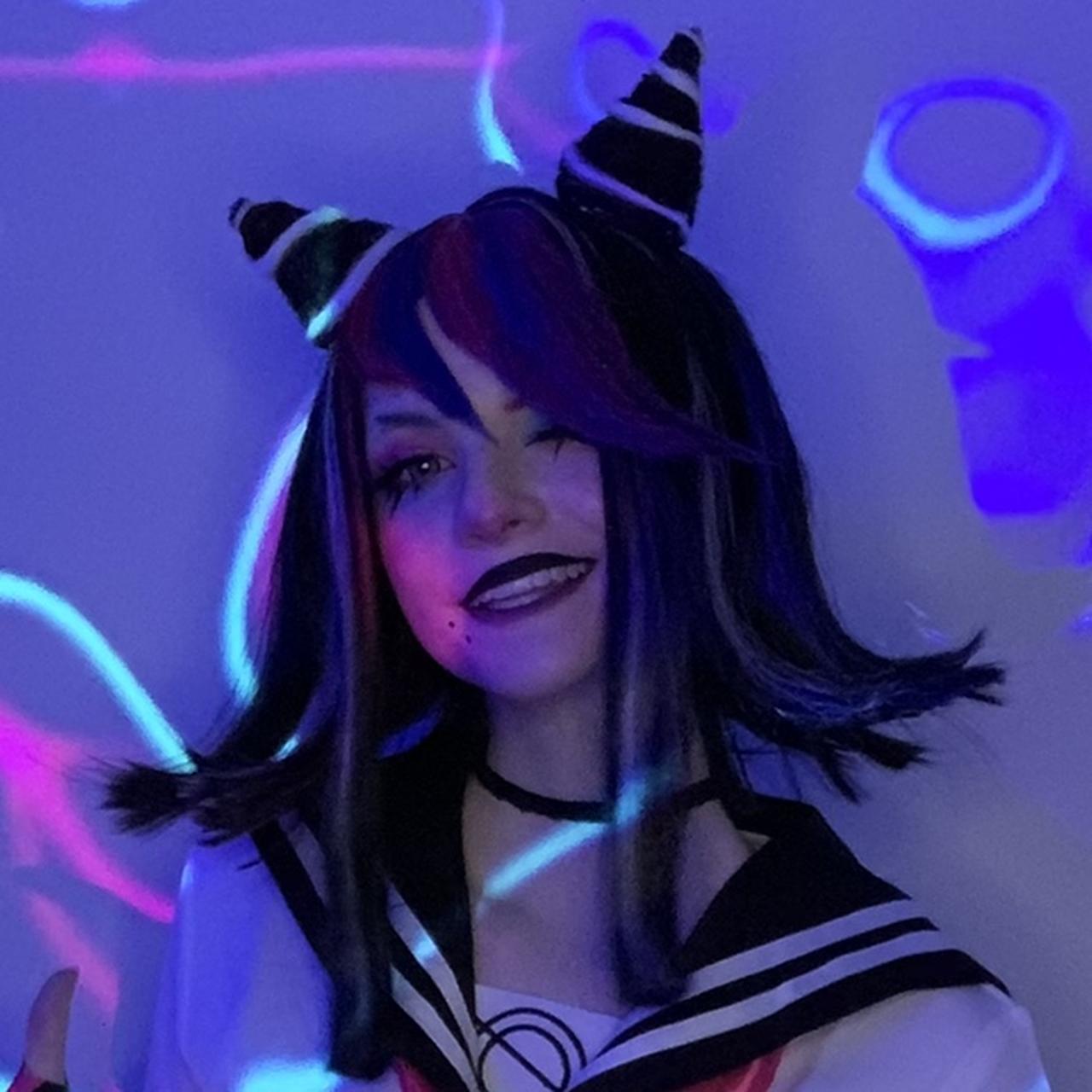 Ibuki Mioda Cosplay Costume Wig Wig And Horns Depop