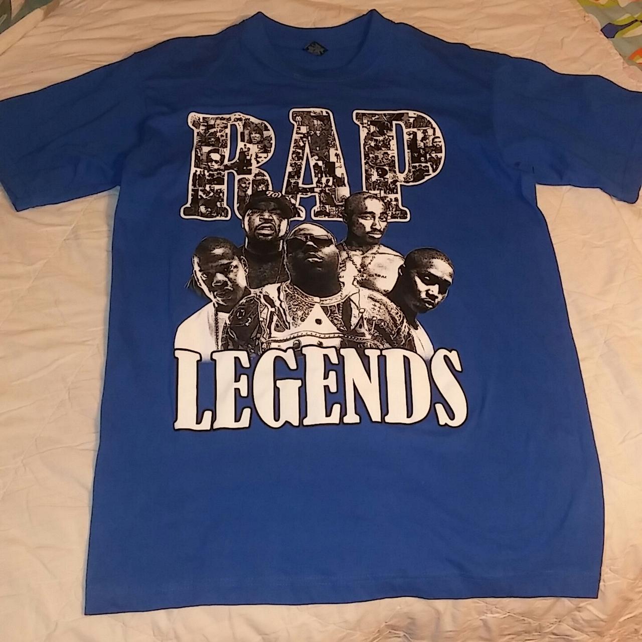 Medium adult t-shirt. Rap legends. Royal blue new... - Depop