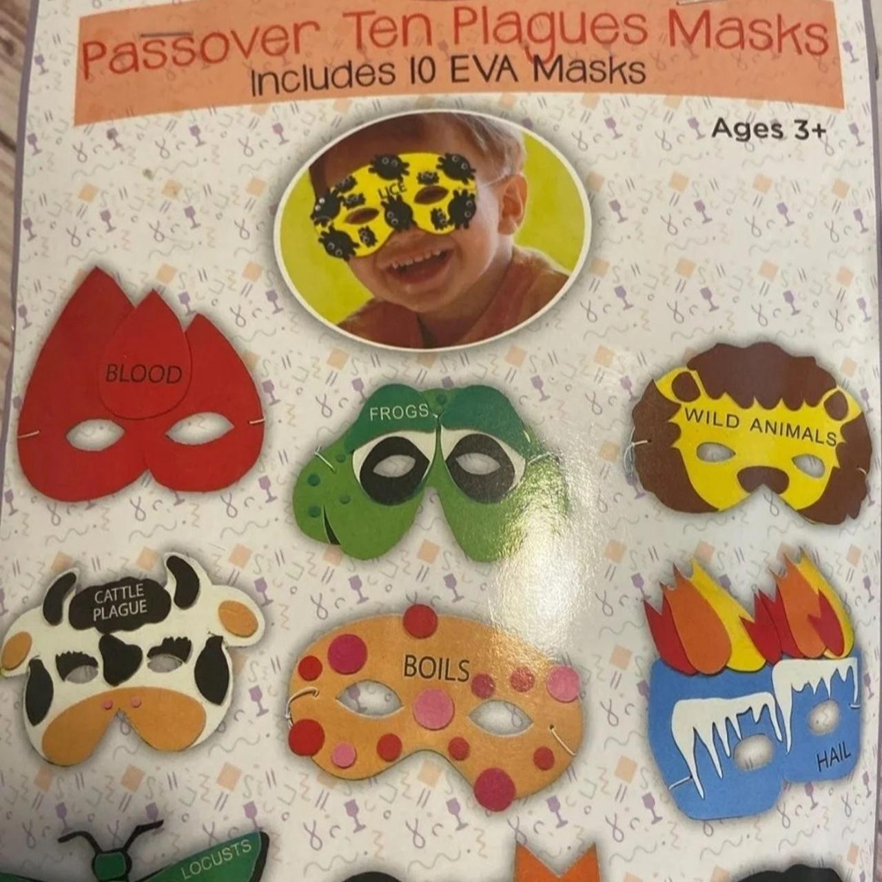 Easter Passover 10 plague masks! Super unique. ... - Depop