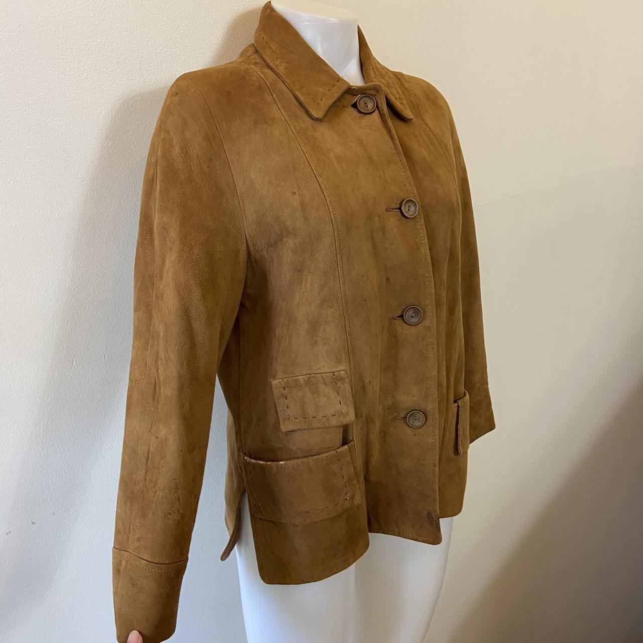 Vintage 1940s/1950s women’s suede jacket - buttery... - Depop