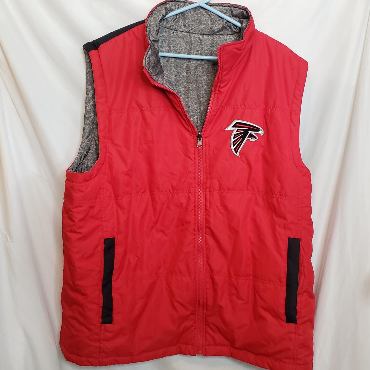 Atlanta Falcons NFL Puffer Vest Reversible with... - Depop