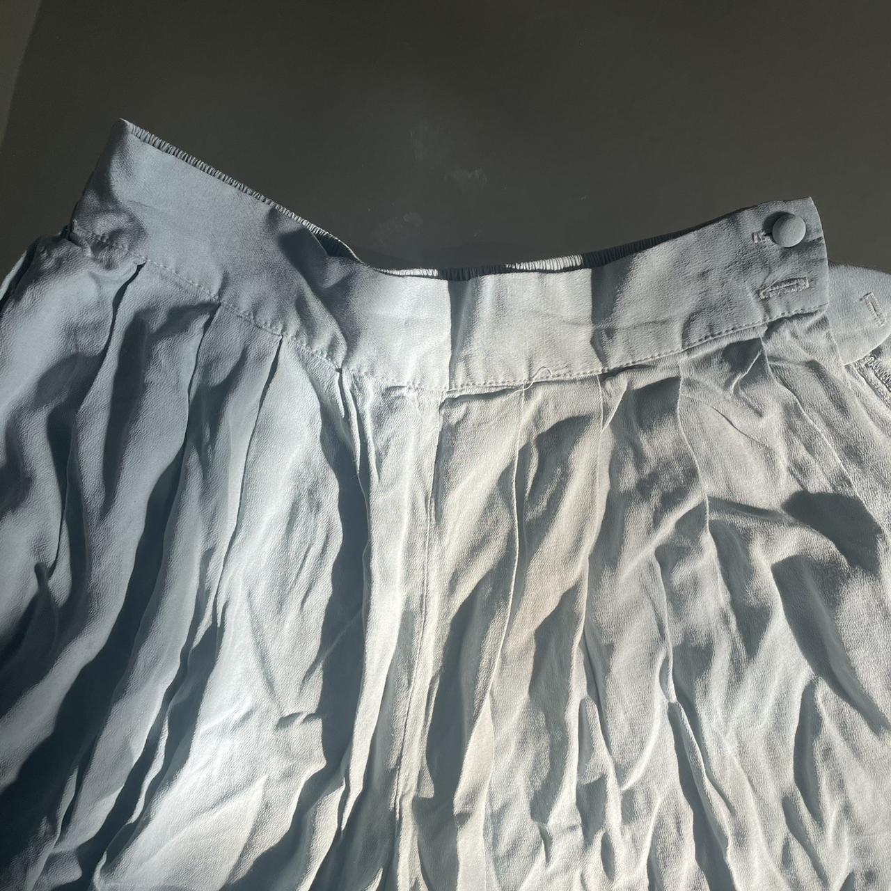 vintage flowy pleated pants made in america pastel... - Depop