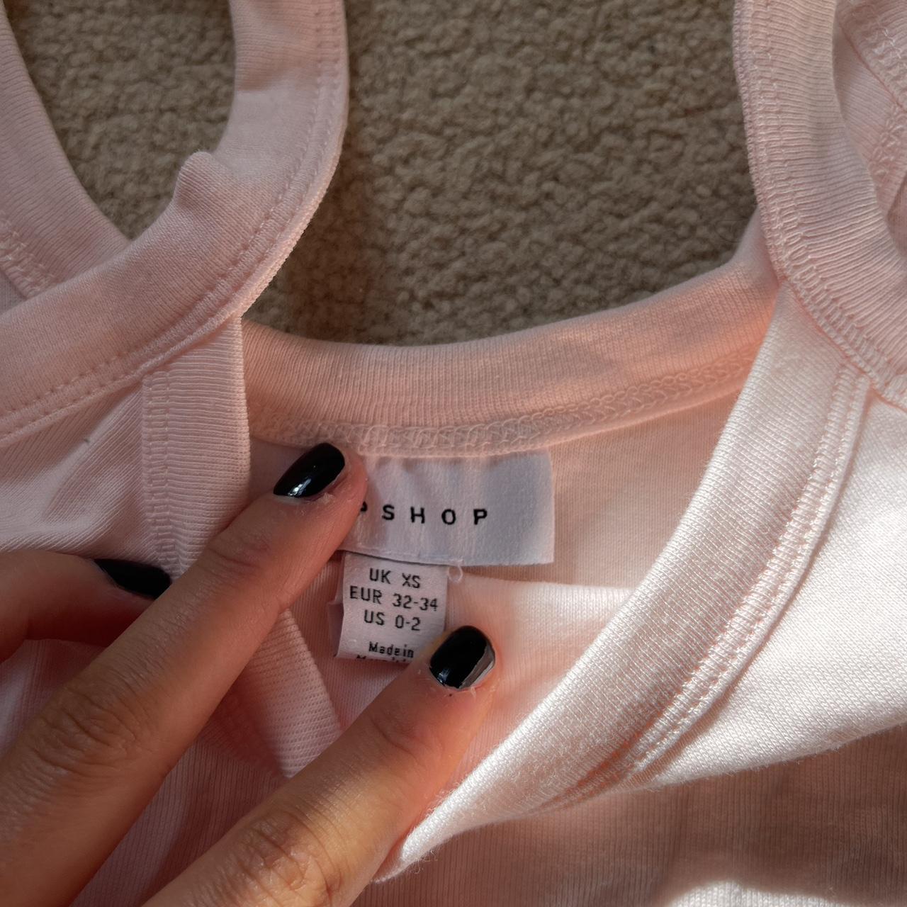 Y2k baby pink cami size xs topshop - Depop