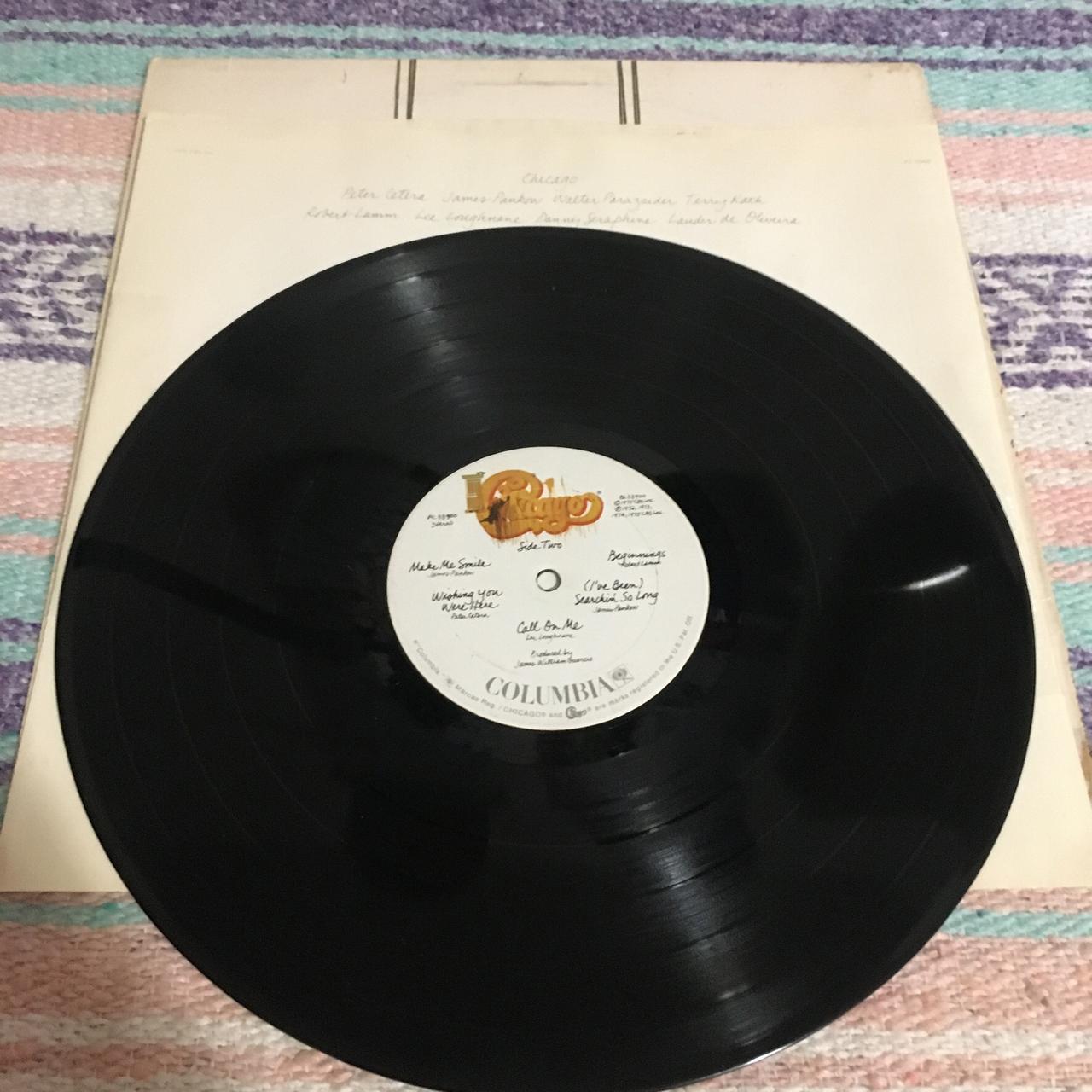 Chicago first press vinyl record. Preowned, cosmetic... - Depop