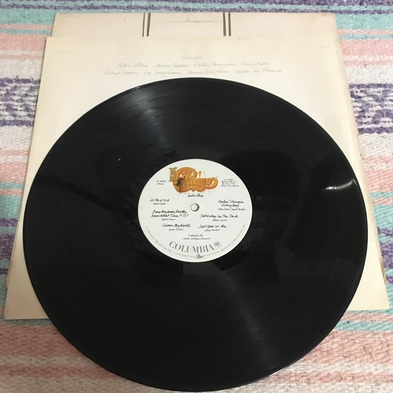 Chicago first press vinyl record. Preowned, cosmetic... - Depop