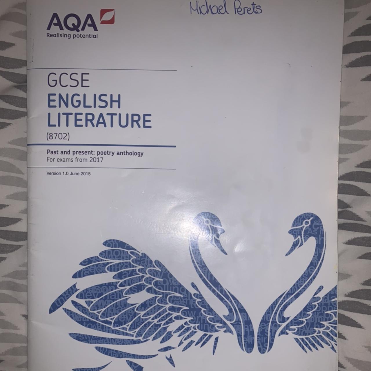 AQA GCSE English Literature Poetry Anthology from... - Depop