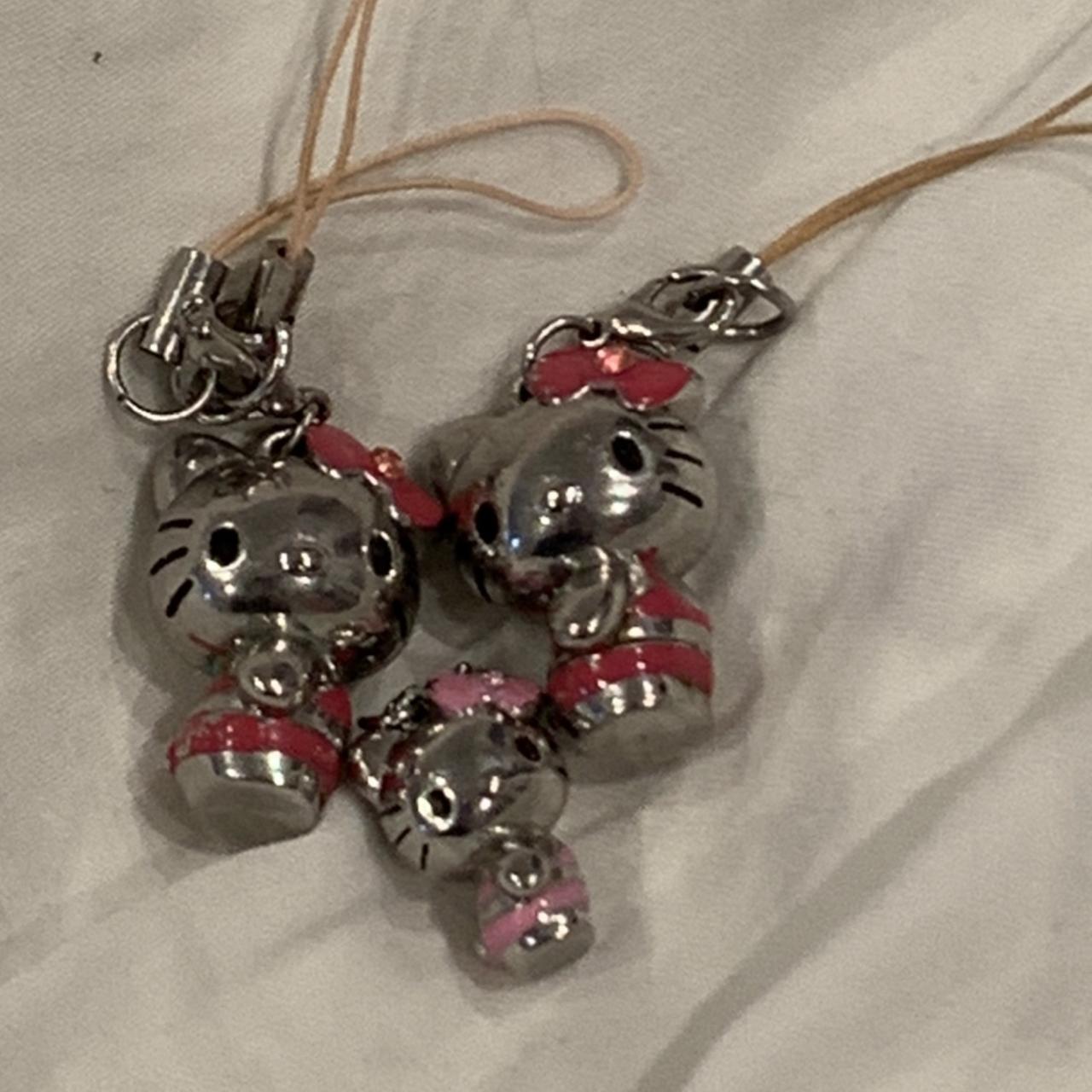 3 really cute y2k hello kitty keyrings !! New... - Depop