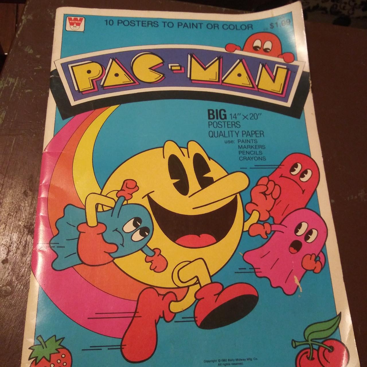 Rare Vintage Pac-Man Poster Book...In Excellent... - Depop