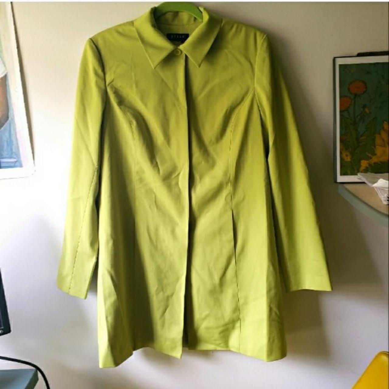 Funky Chartreuse / lime / avocado green Jacket /... - Depop
